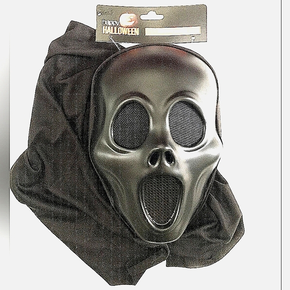 Halloween | Accessories | Halloween Scream Black Ghost Ghostface Mask ...